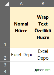 Excel Wrap Text | ExcelDestek