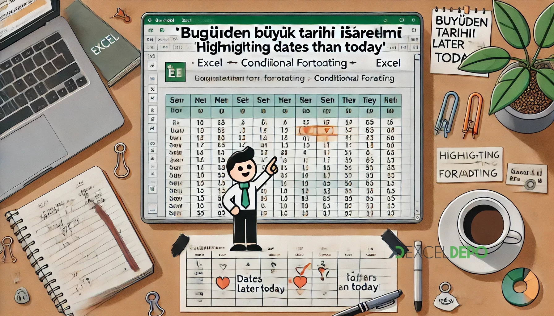Bugünden Büyük Tarihleri İşaretleme Bugünden Büyük Tarihleri İşaretleme